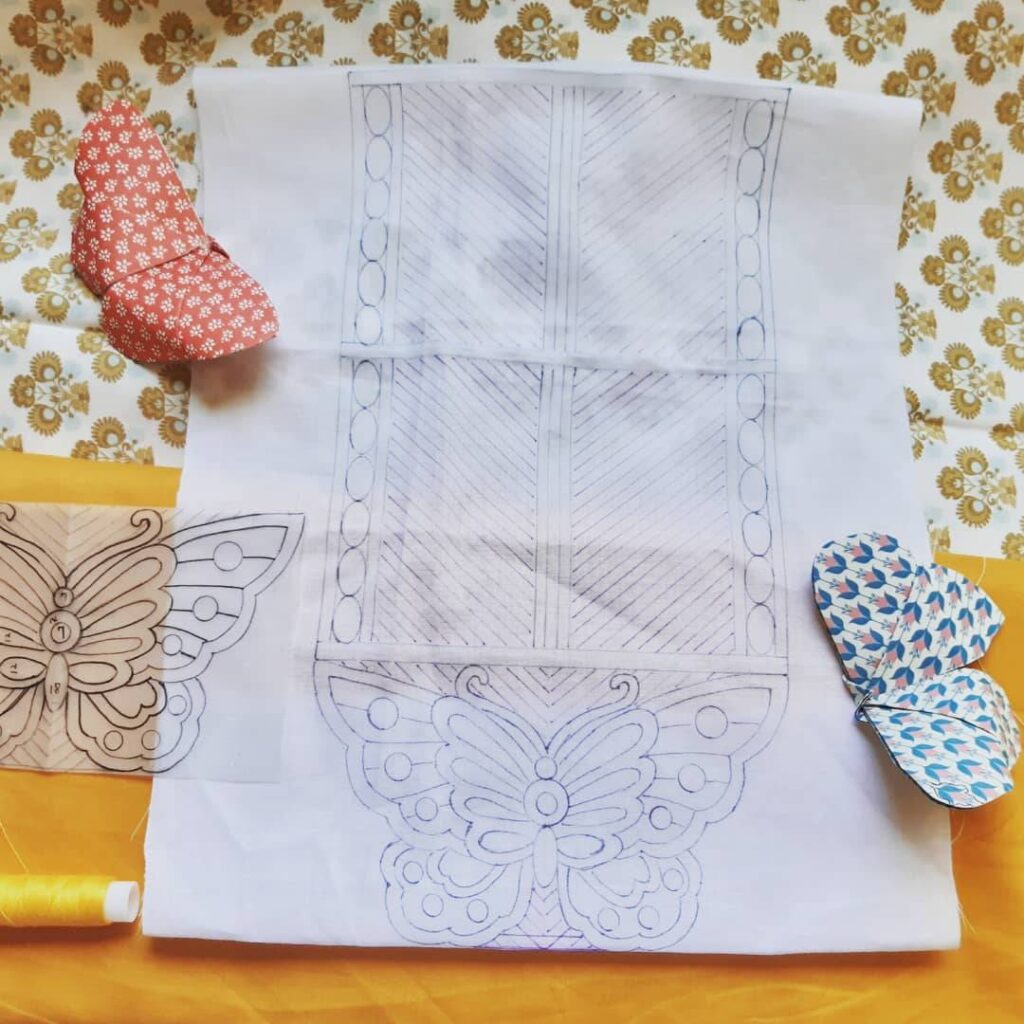 papillon pochette story - kamome boutis